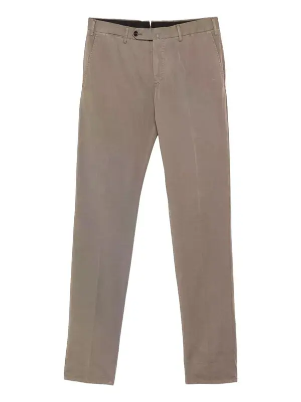 PT TORINO Slim-cut Trousers - Brown