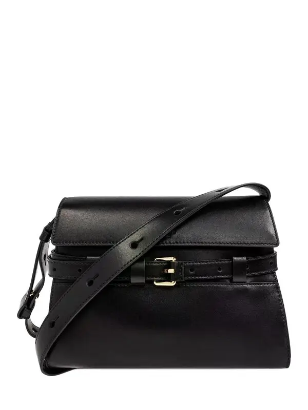 Moschino Tie Detailed Cross Body Bag - Black