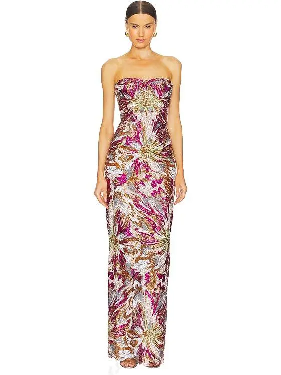 Bronx And Banco Dahlia Maxi Dress - Multi