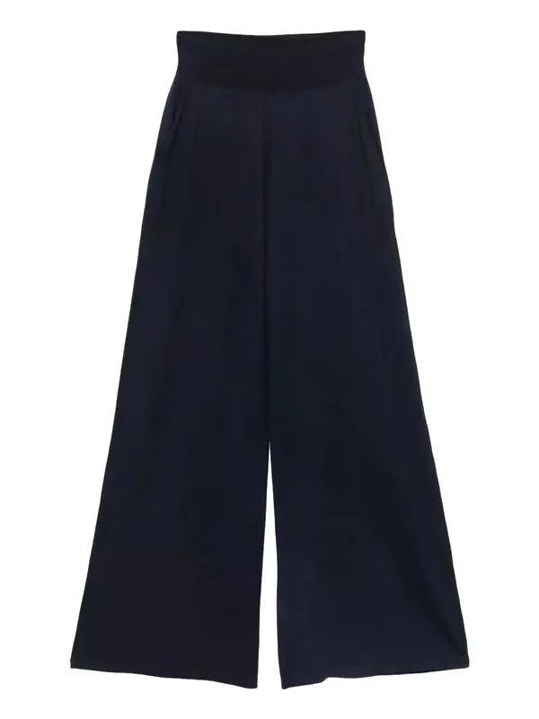 Frenckenberger Fine-knit Trousers - Blue