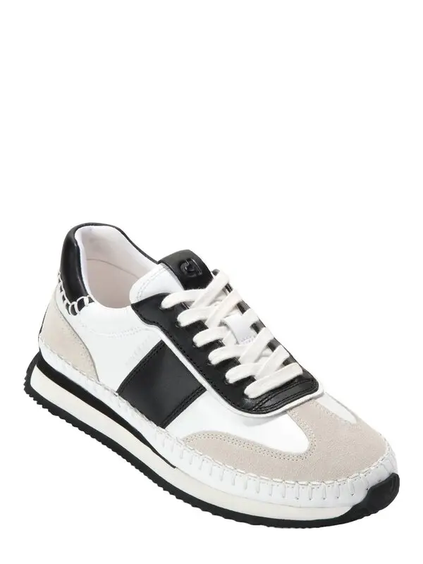 Cole Haan Grandføam Grandpro Premier Sneaker - White/black/birch Suede
