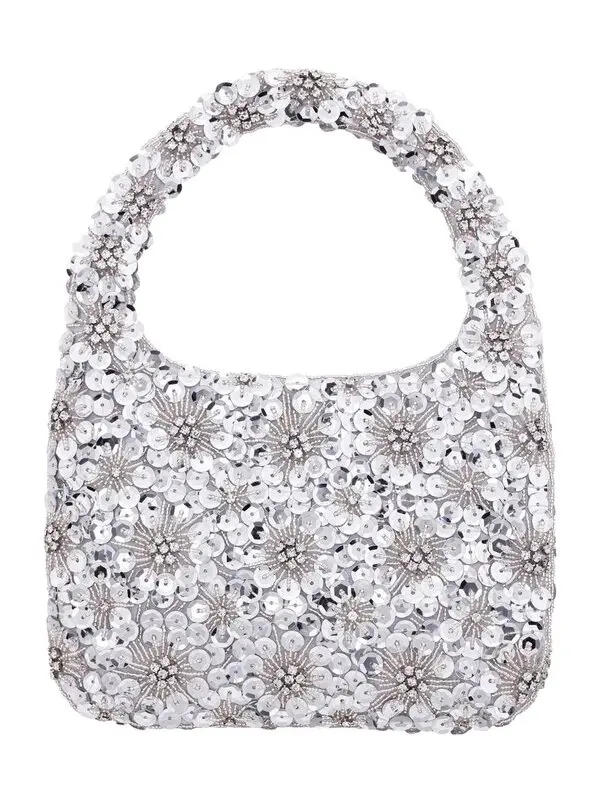 Nina Elia Top Handle Bag - Silver