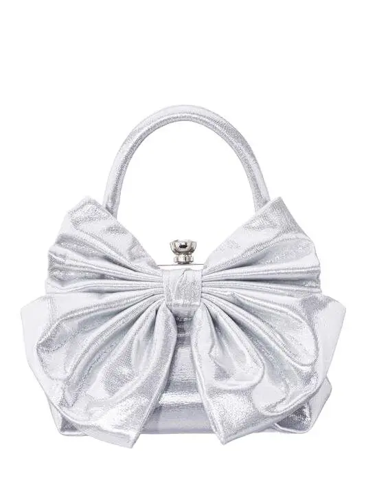 Nina Sienna Top Handle Bag - Silver