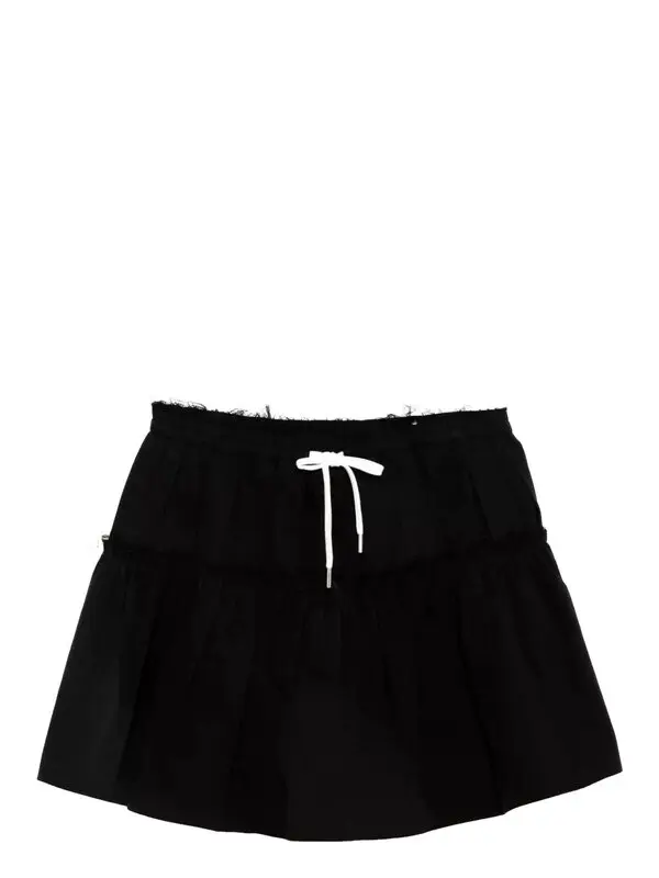 B+AB Tiered Mini Skirt - Black