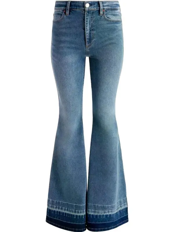 Alice + Olivia Sb Flared Jeans - Blue