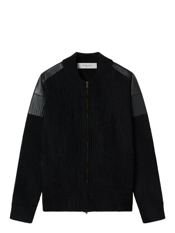 GOLDEN GOOSE Panelled Cardigan - Black