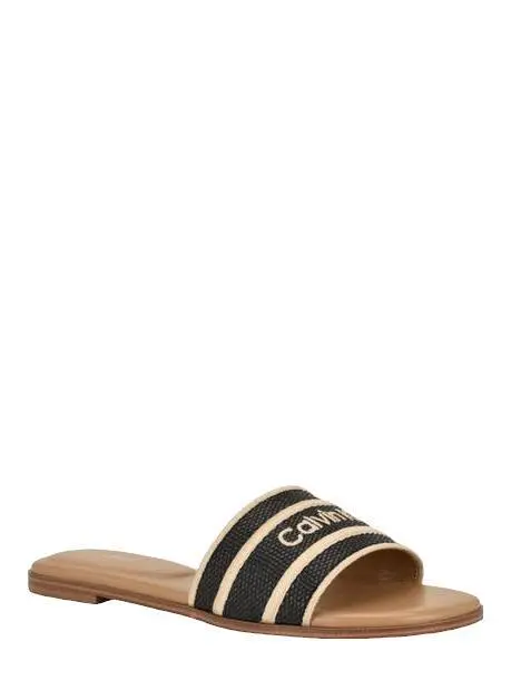 Calvin Klein Kendell Slide Sandal - Black/natural