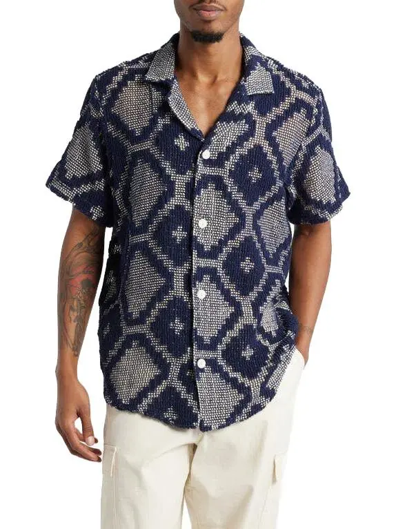 Oas Trastevere Cuba Crochet Camp Shirt - Muli