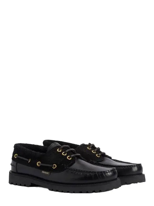 Barbour Deck Boat Shoe - Black