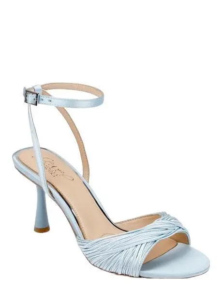 Badgley Mischka Nanette Braided Ankle Strap Sandal - Sky Blue