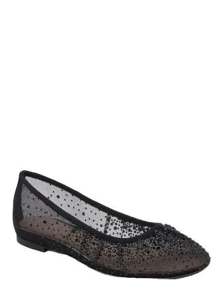 Badgley Mischka Nuala Embellished Flat - Black