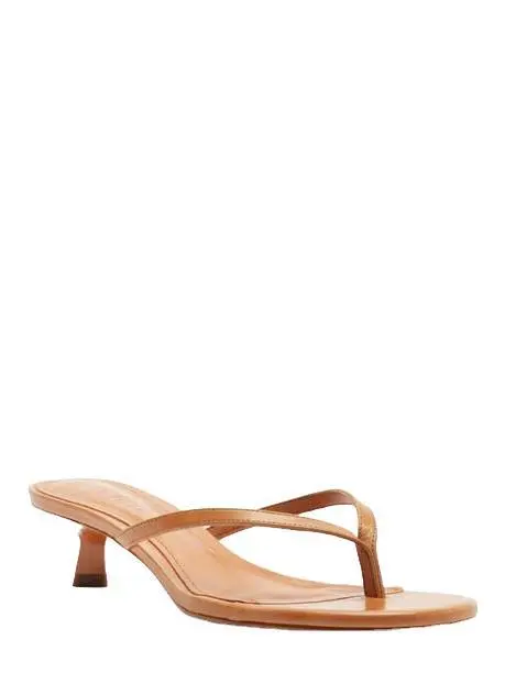 Schutz Carolyn Kitten Heel Sandal - Earth Clay