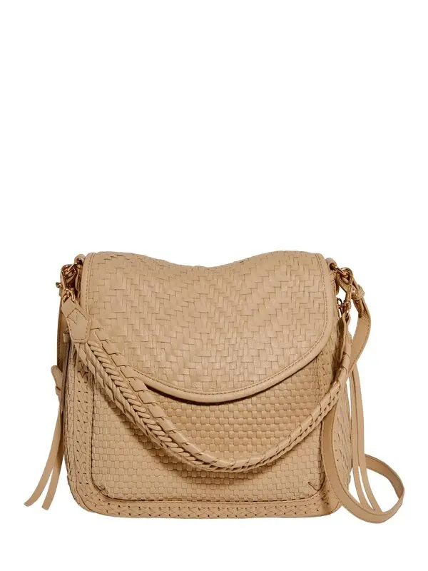 AIMEE All For Love Woven Convertible Shoulder Bag - Camel