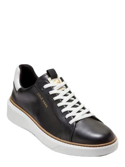 Cole Haan Grandpro Topspin Waterproof Golf Shoe - Black/woodbury/white