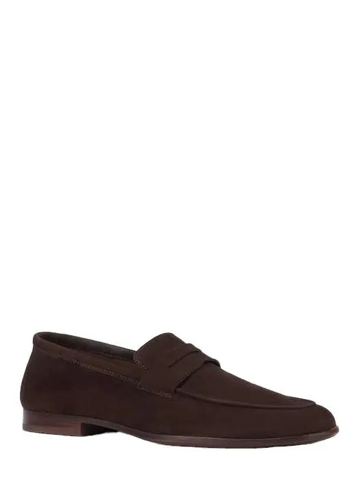 Aquatalia Jon Penny Loafer - Dark Brown