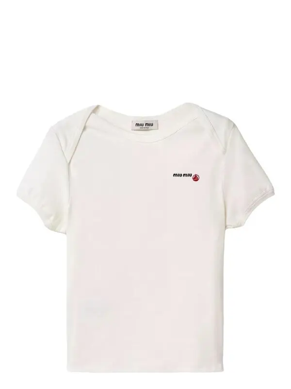 Miu Miu X Petit Bateau Embroidered T-shirt - White