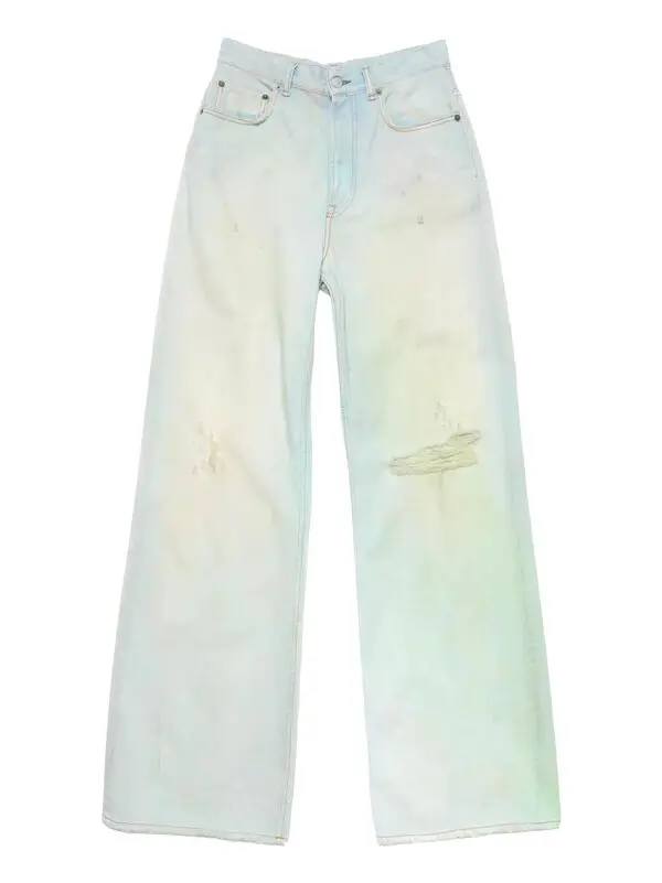 Acne Studios Distressed Relaxed-fit Jeans - Blue