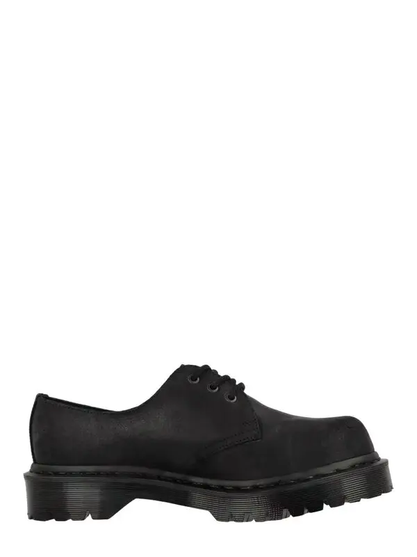 Dr. Martens 1461 Wax Commander Derby Shoes - Black