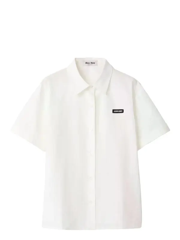 Miu Miu Poplin Shirt - White