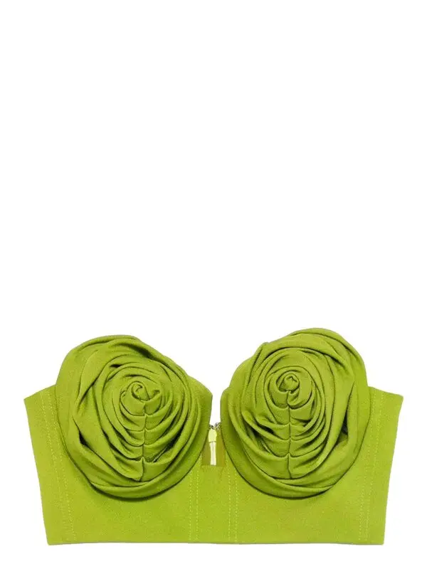 Jean Paul Gaultier Conical-cup Crop Top - Green
