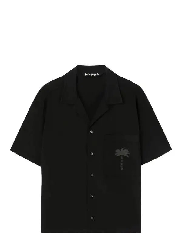 Palm Angels Palms Bowling Shirt - Black