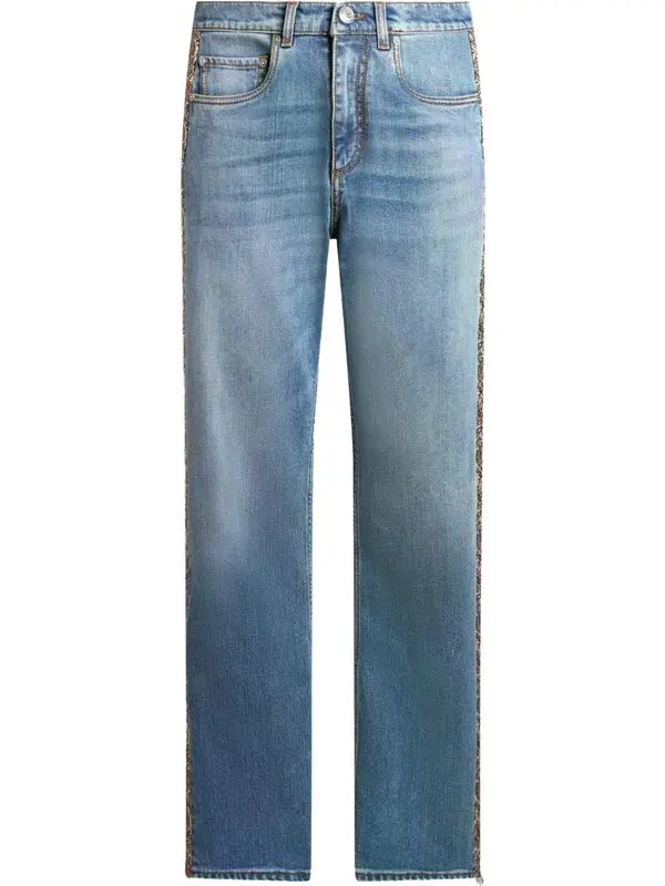 Etro Panelled Jeans - Blue