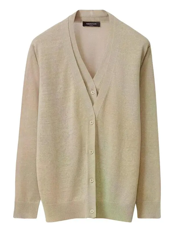 Fabiana Filippi V-neck Cardigan - Neutrals
