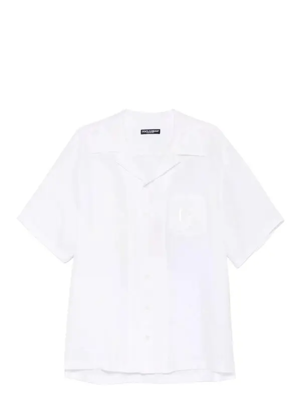 Dolce & Gabbana Logo-embroidered Shirt - White