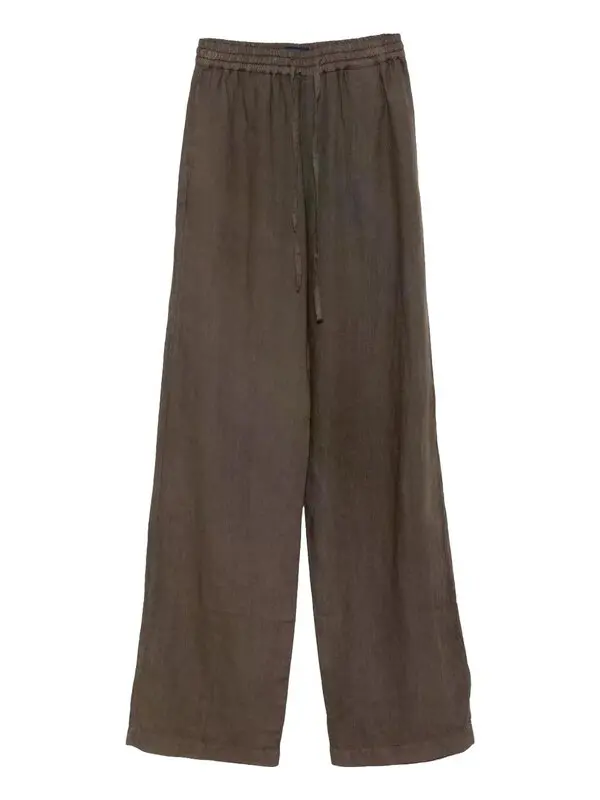 FAY Linen Trousers - Brown