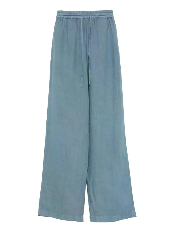 FAY Linen Trousers - Blue
