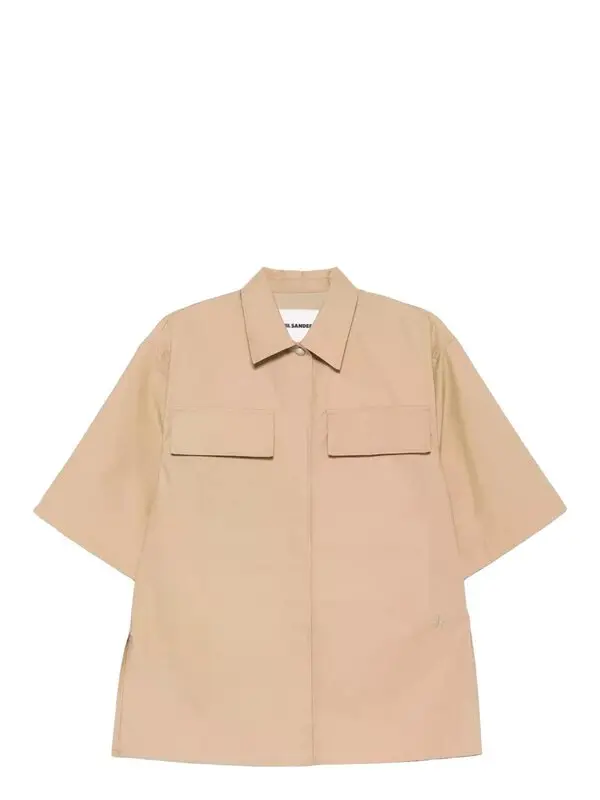 JIL SANDER Cotton Shirt - Brown