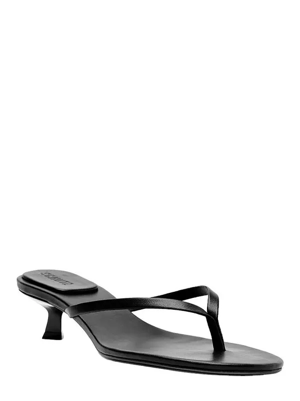 Schutz Carolyn Thong Sandals - Black