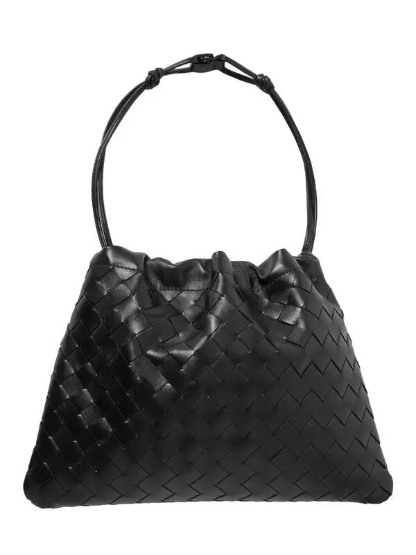Bottega Veneta Medium Intrecciato Leather Clutch - Black
