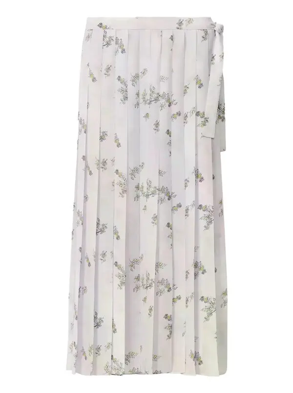 Fabiana Filippi Floral-print Midi Skirt - White