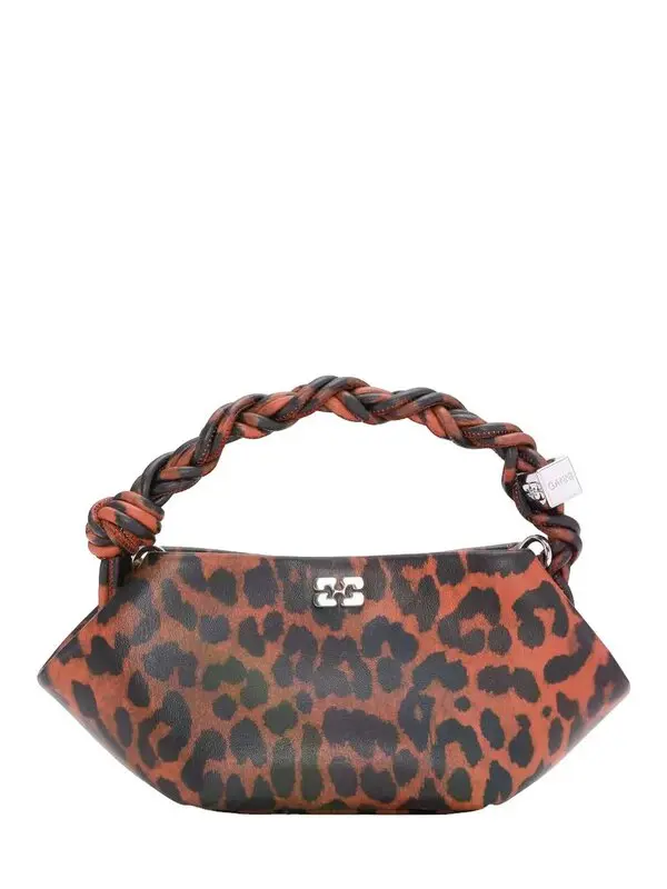 GANNI Leopard-print Mini Bag - Red