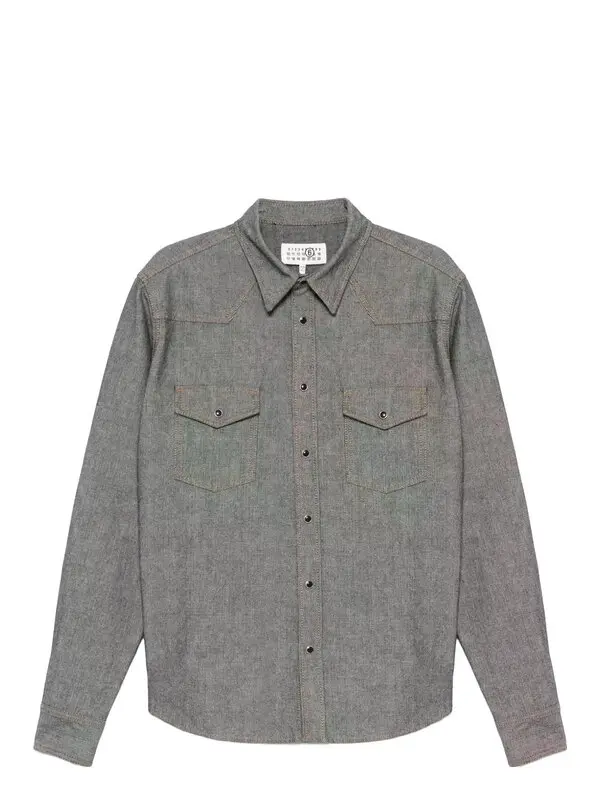 MAISON MARGIELA Rinsed Denim Shirt - Grey