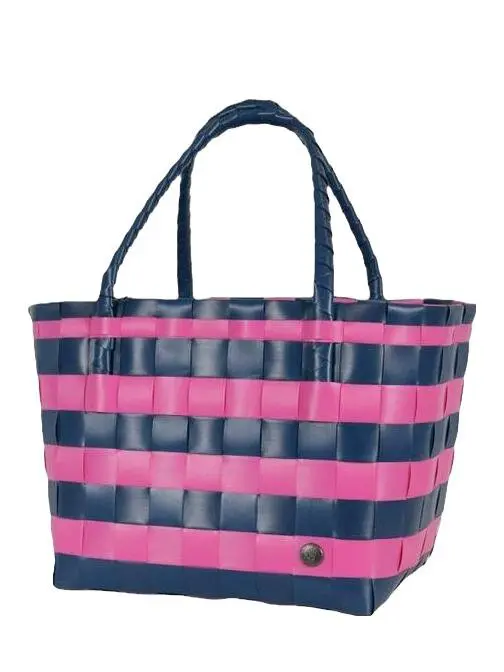 HANDED BY Paris Brights Recycled Tote - Dark Blue/pink