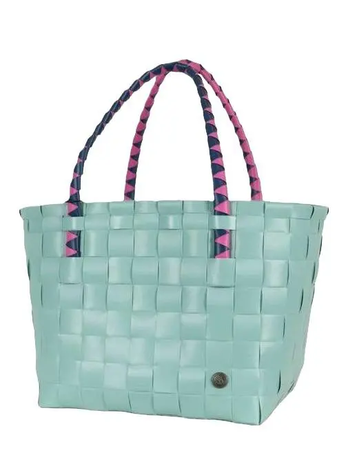 HANDED BY Paris Brights Recycled Tote - Dusty Turquoise
