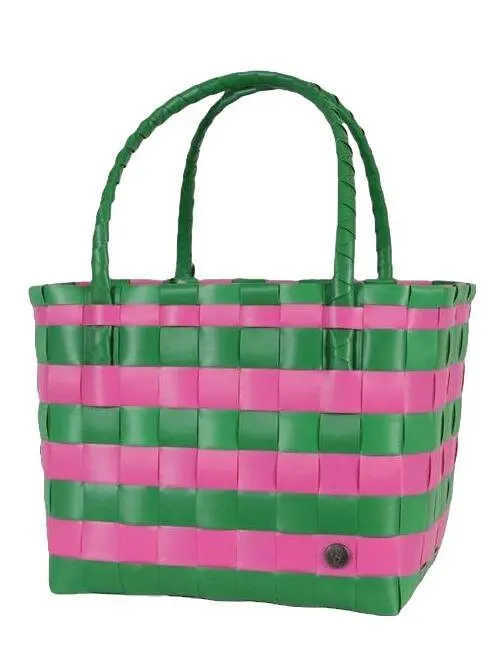 HANDED BY Paris Brights Recycled Tote - Just Green/pink