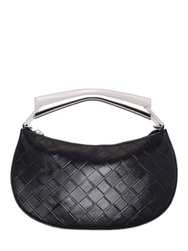 Nina Cory Quilted Faux Leather Top Handle Bag - Black