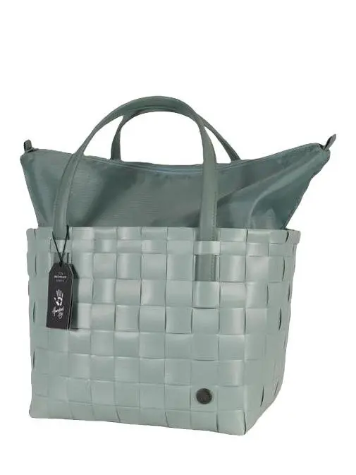 HANDED BY Color Deluxe Recycled Tote Bag - Grey/green