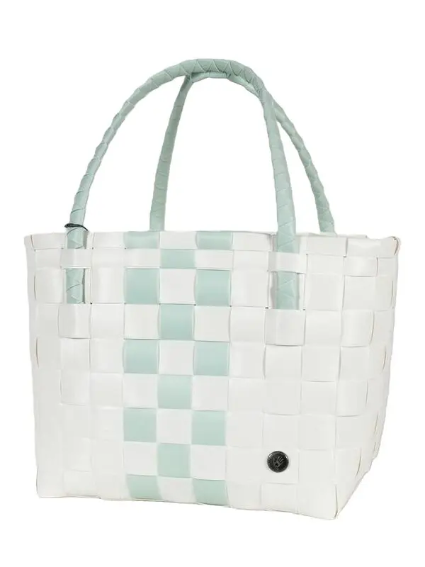 HANDED BY Paris Recycled Tote Bag - White/soft Mint