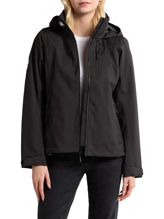 Helly Hansen Crew 2.0 Waterproof Midlayer Hooded Sailing Jacket - Black