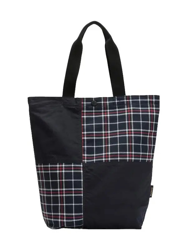 Barbour Transport Patchwork Tote - Navy