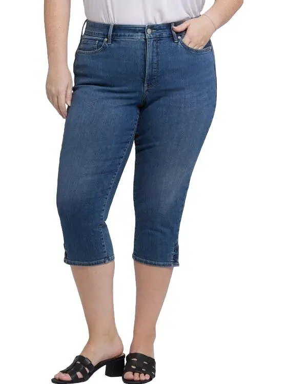 NYDJ Marilyn High Waist Capri Jeans - Valencia Surf