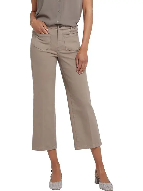 NYDJ Coco High-waist Wide-leg Jeans - Saddlewood