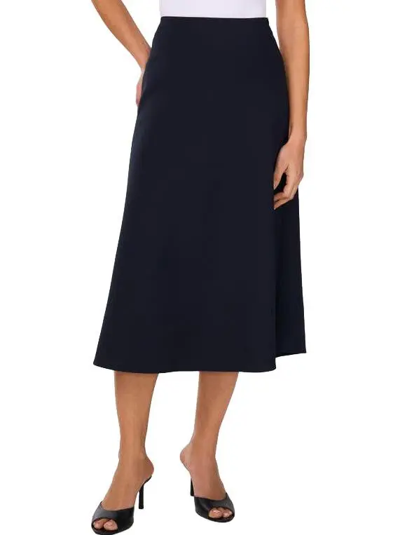 Vince Camuto A-line Midi Skirt - Evening Navy