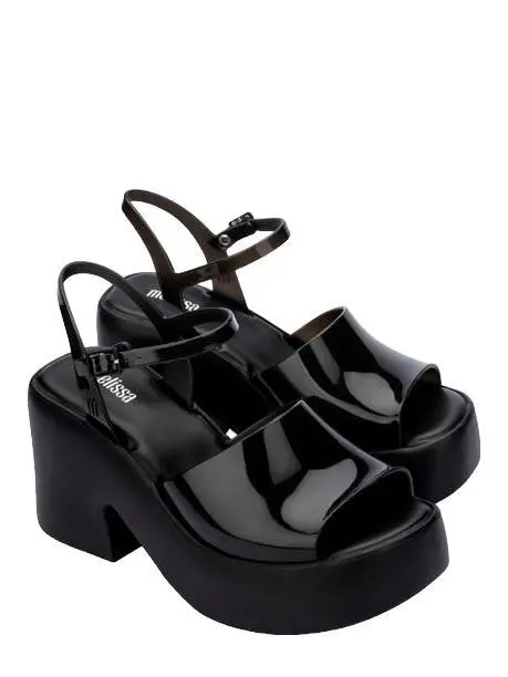 Melissa Lina Platform Sandals - Black