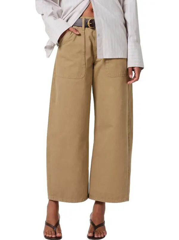 Citizens Of Humanity Ayla Wide Leg Utility Twill Pants - Heirloom