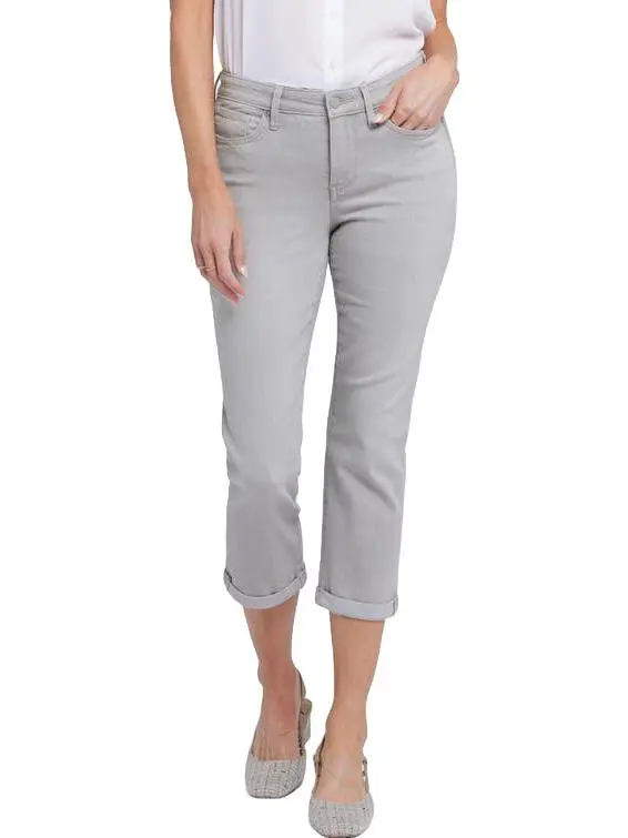 NYDJ Chloe Cuff Capri Jeans - Grenada Mist